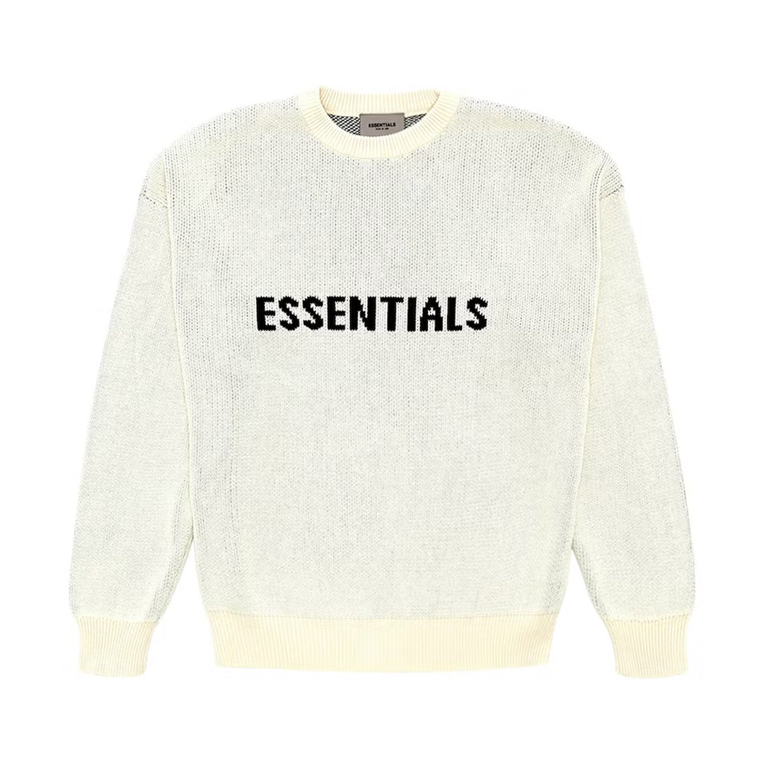 Fear Of God Essentials Knit Sweater Butter Cream – SNEAKERMODE