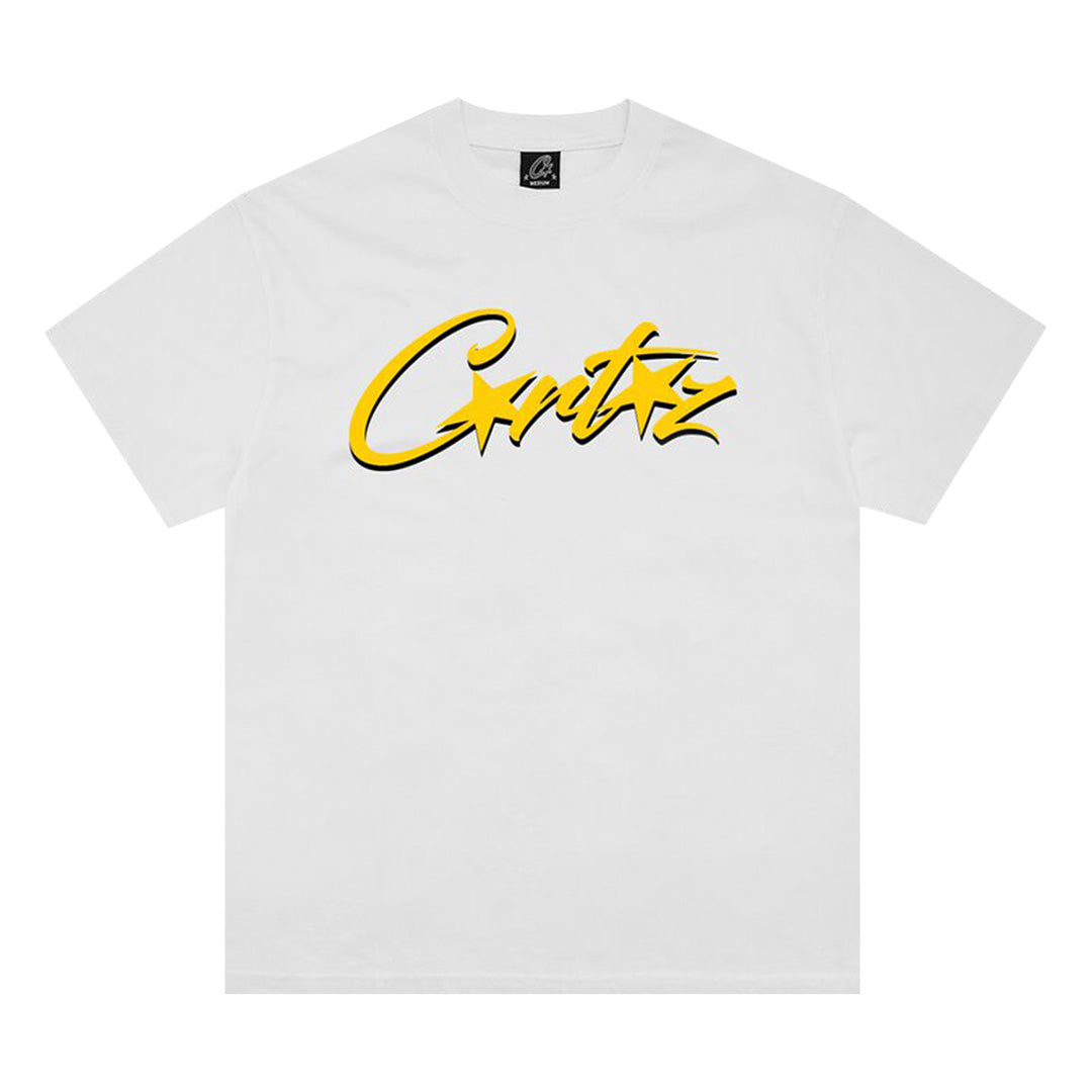 Corteiz OG Allstarz Tee 'White/Yellow' – SNEAKERMODE